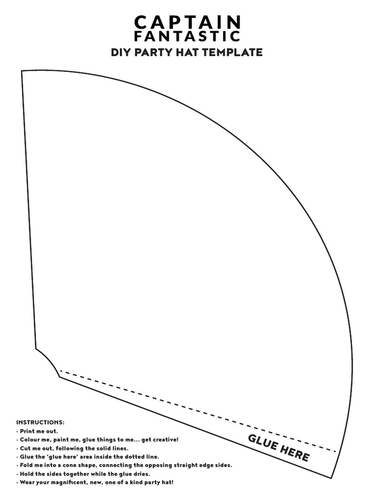 Party Hat Template | PDF
