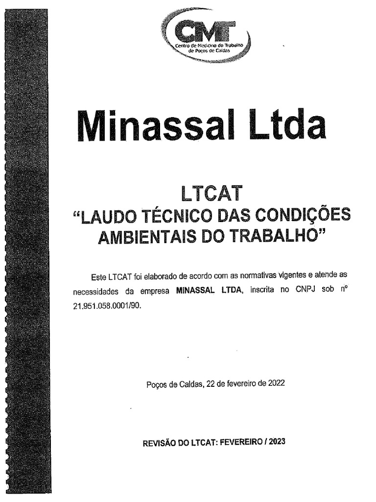 Modelo de LTCAT | PDF