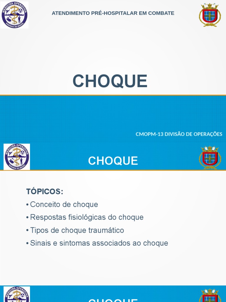 Tipos de Choque | PDF | Choque (circulatório) | Sangramento