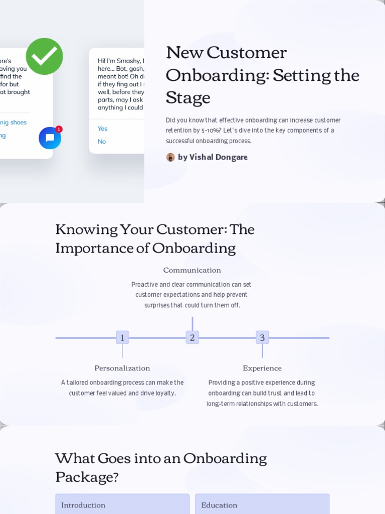 New Customer Onboarding Setting The Stage | PDF | Employee Retention | Brand