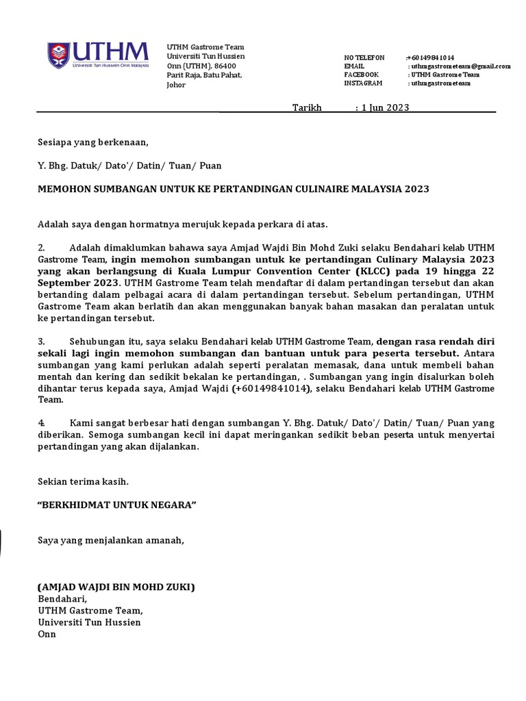 Contoh Surat | PDF