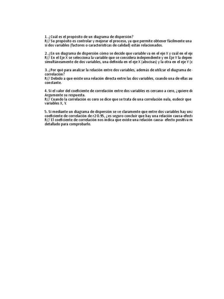 Diagramas de Dispercion | PDF