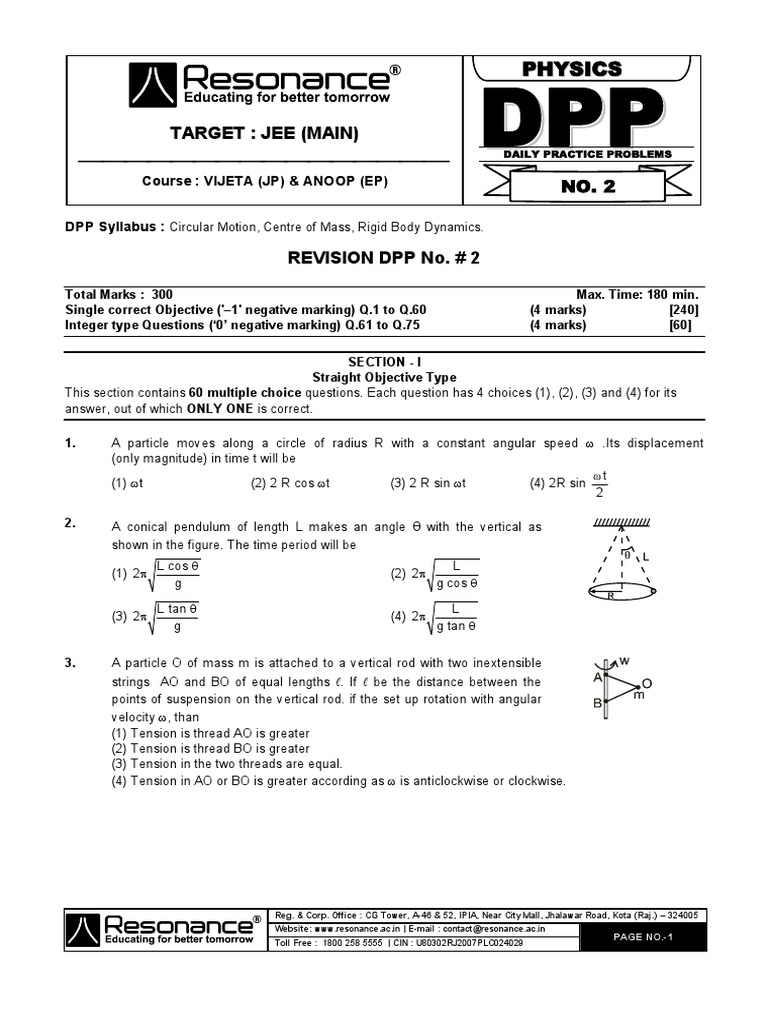REVISION DPP-2 English | PDF