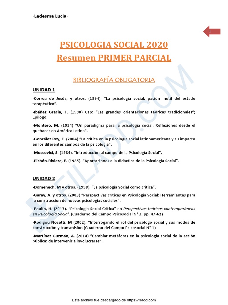 PSICOLOGIA SOCIAL Resumen Mio | PDF