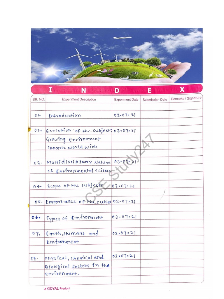 Practical of Environmental Science | PDF