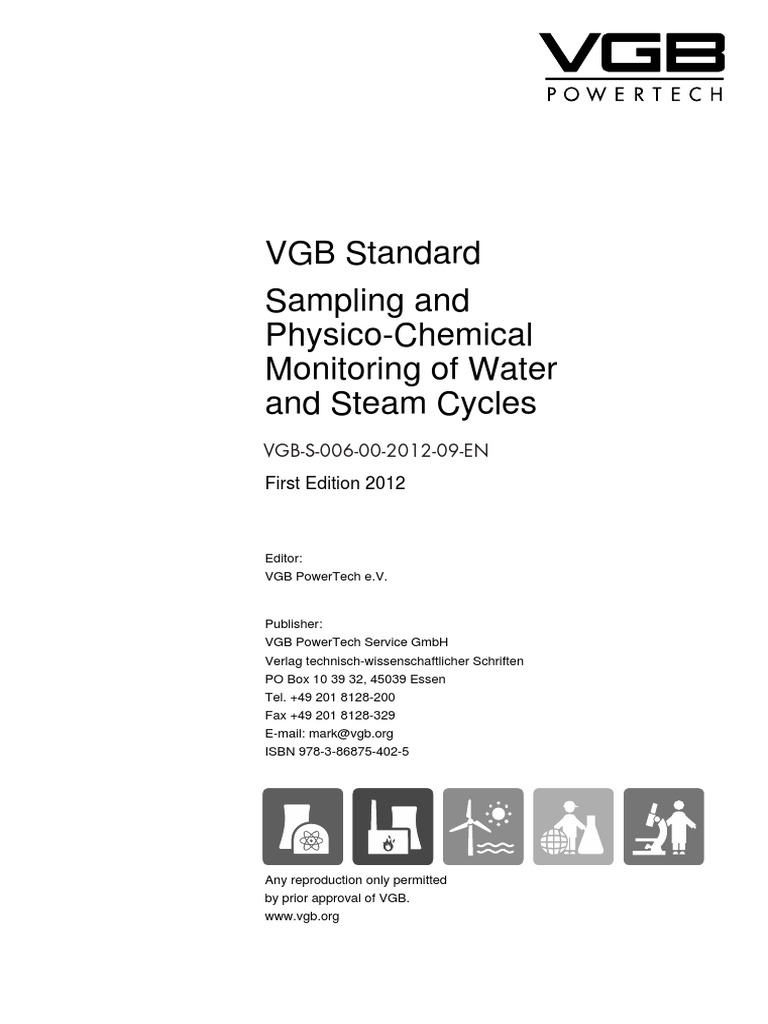 VGB Standard Sampling and Physico-Chemical Monitoring of Water and ...