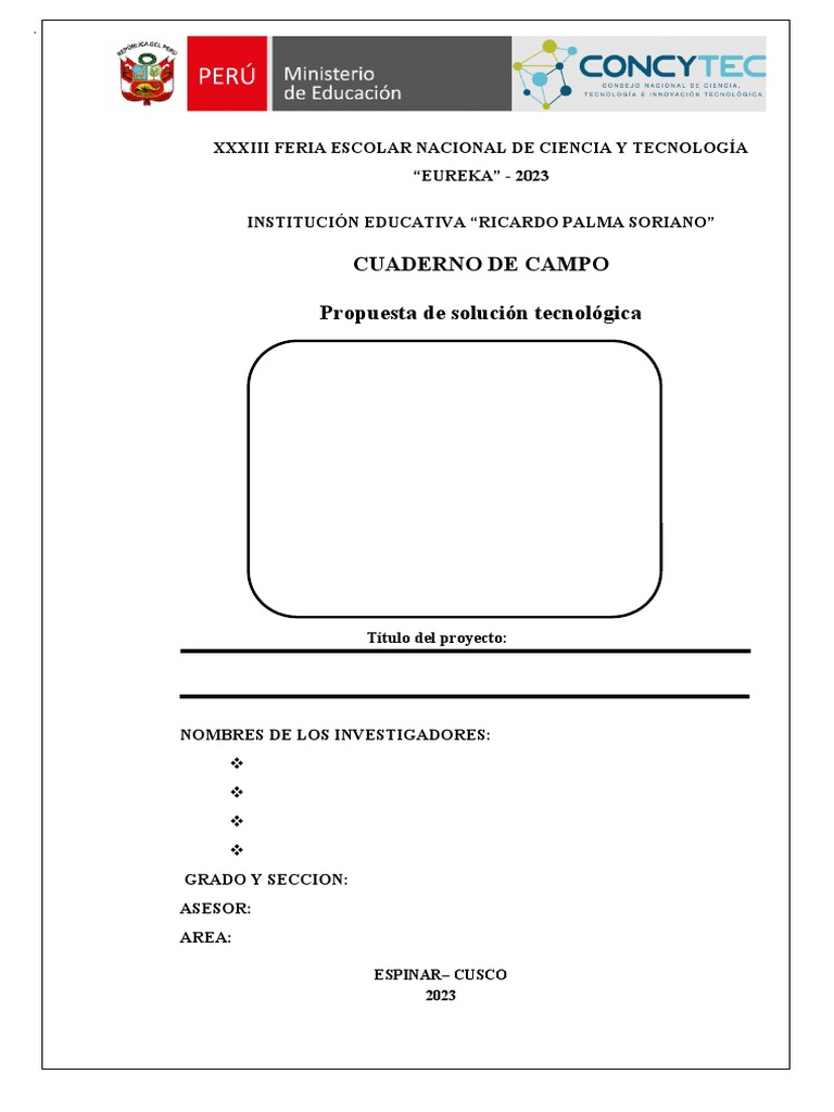 Cuaderno de Campo Eureka 2023 | PDF