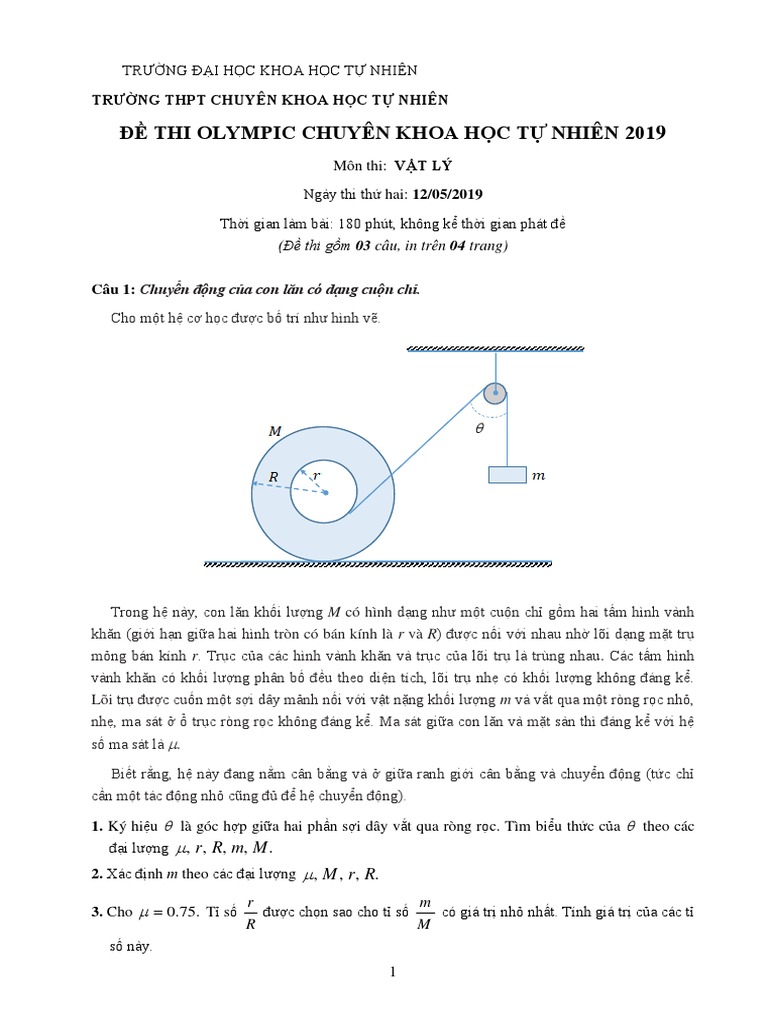 HSGS Olympic-2019 Day-2 Physics Final | PDF