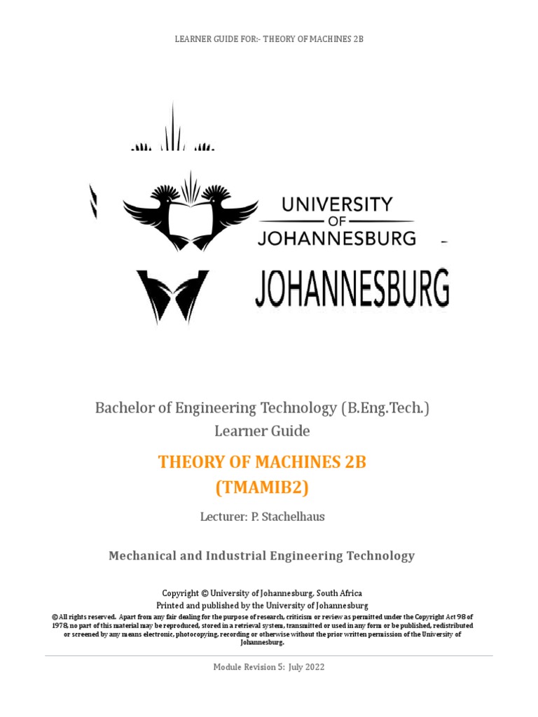 TMAMIB2 - Theory of Machines 2B - 2022 | PDF | Business | Art