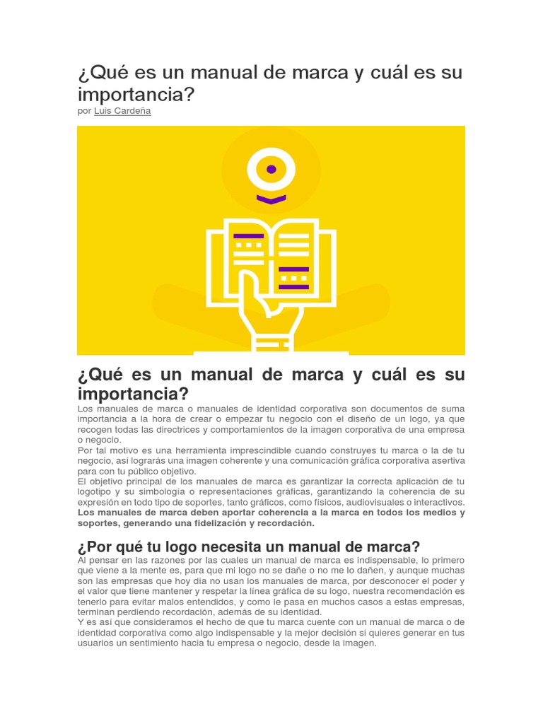 Qué Es Un Manual de Marca y Cuál Es Su Importancia | PDF | Marca | Logos