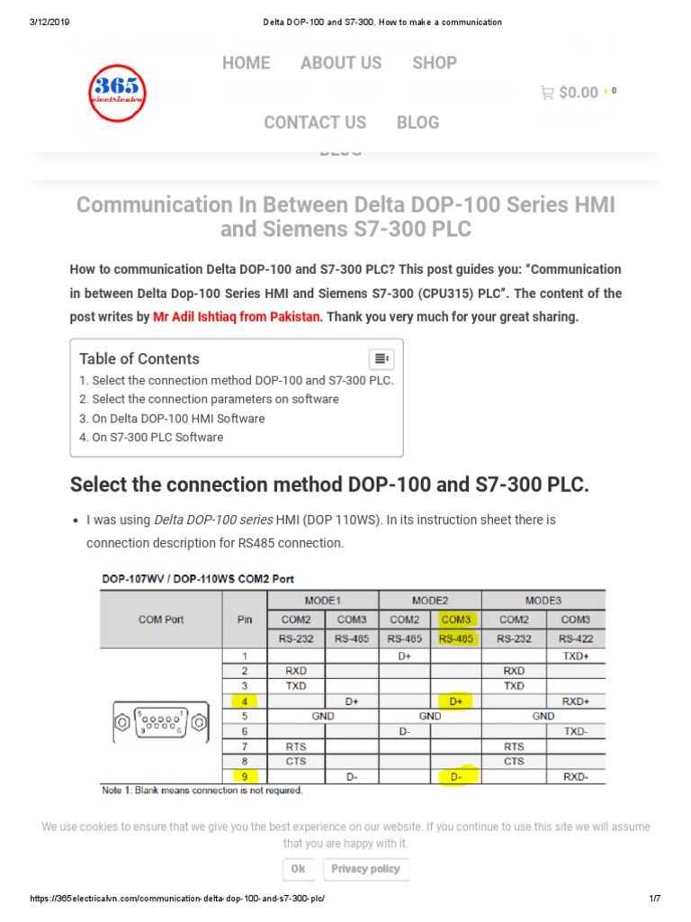 Delta DOP-100 and S7-300. How to Make a Communication | PDF