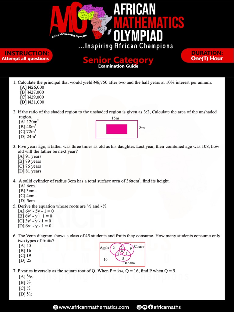 Senior African Maths - SSS | PDF | Geometry | Euclidean Geometry