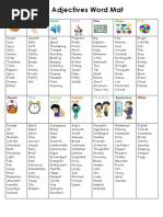 Adjectives for the Five Senses | PDF | Taste | Color