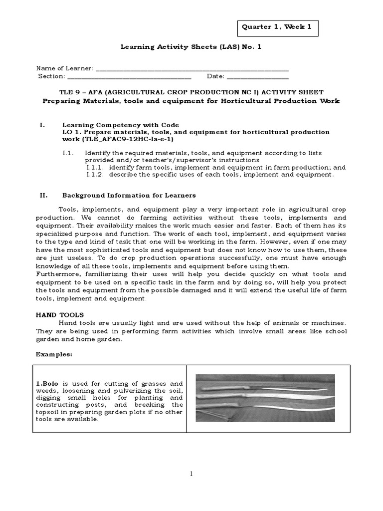 Afa Acp 9 q1 Las1 Final | PDF