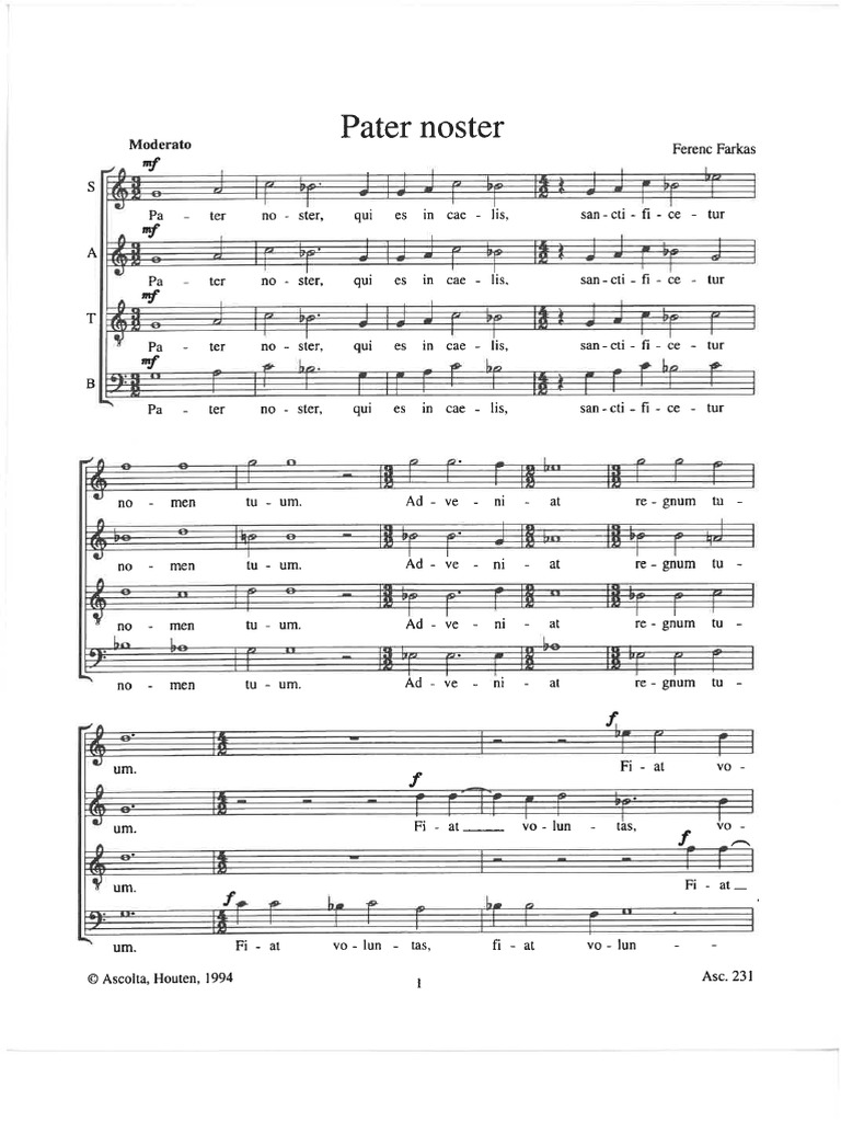 Farkas - Pater Noster | PDF