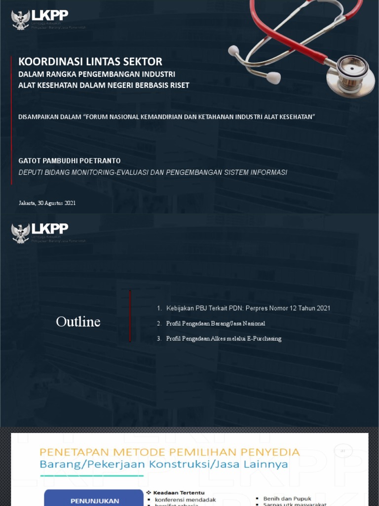 Bapak Gatot Pambudi - LKPP | PDF