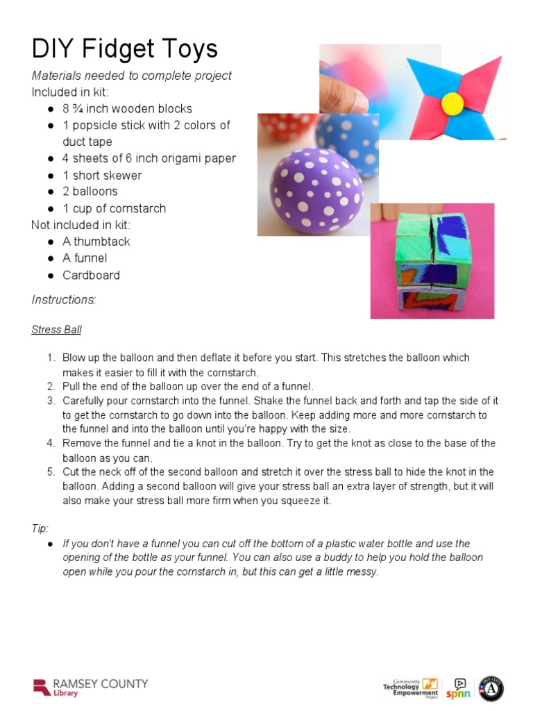 DIY Fidget Toys Guide | PDF | Home & Garden