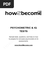 Psychometric Test Sample Questions | PDF | Psychology | Psychological ...