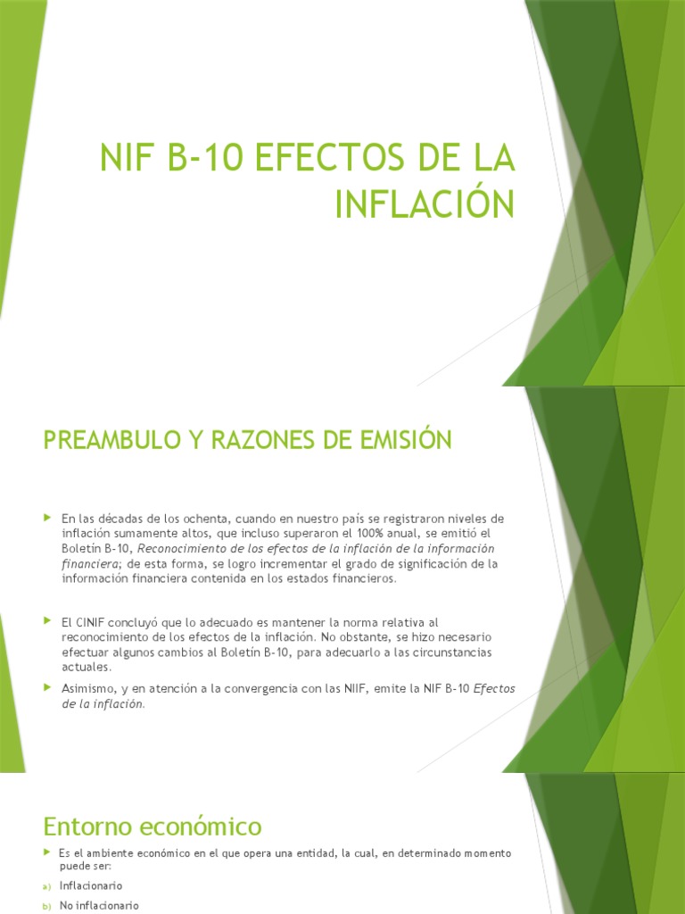 Nif B-10 Efectos de La Inflación | PDF