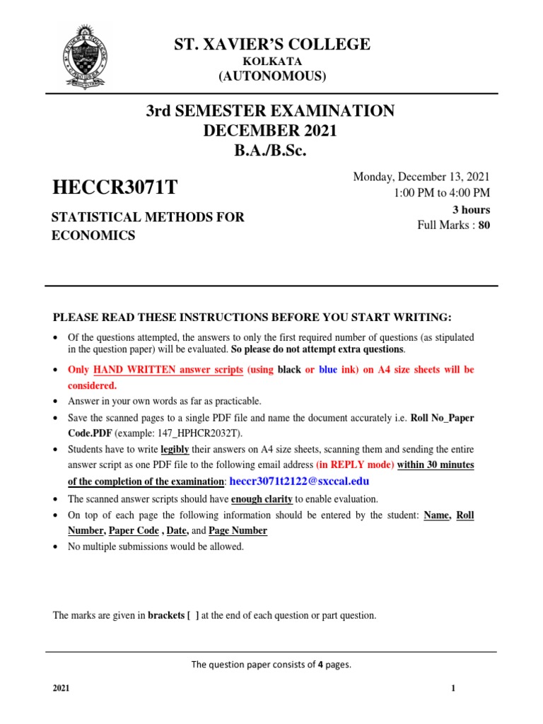 Dec 2021 7 | PDF | Mean | Statistical Theory