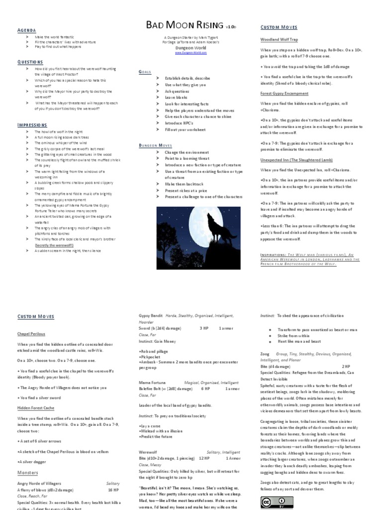 Bad Moon Rising | PDF | Werewolves