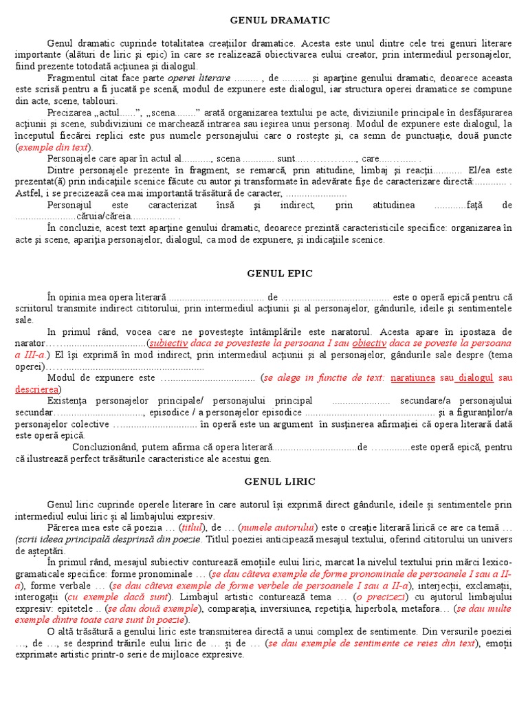 Modele de Argumentari Sub II Bac | PDF