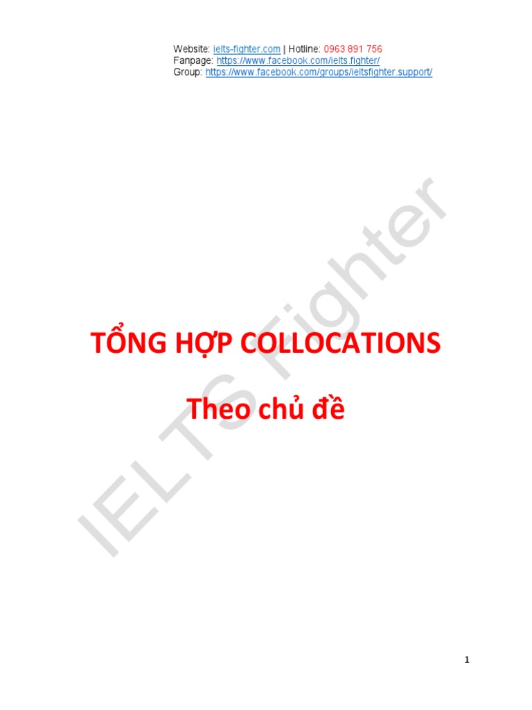 T NG H P Collocation For IELTS | PDF