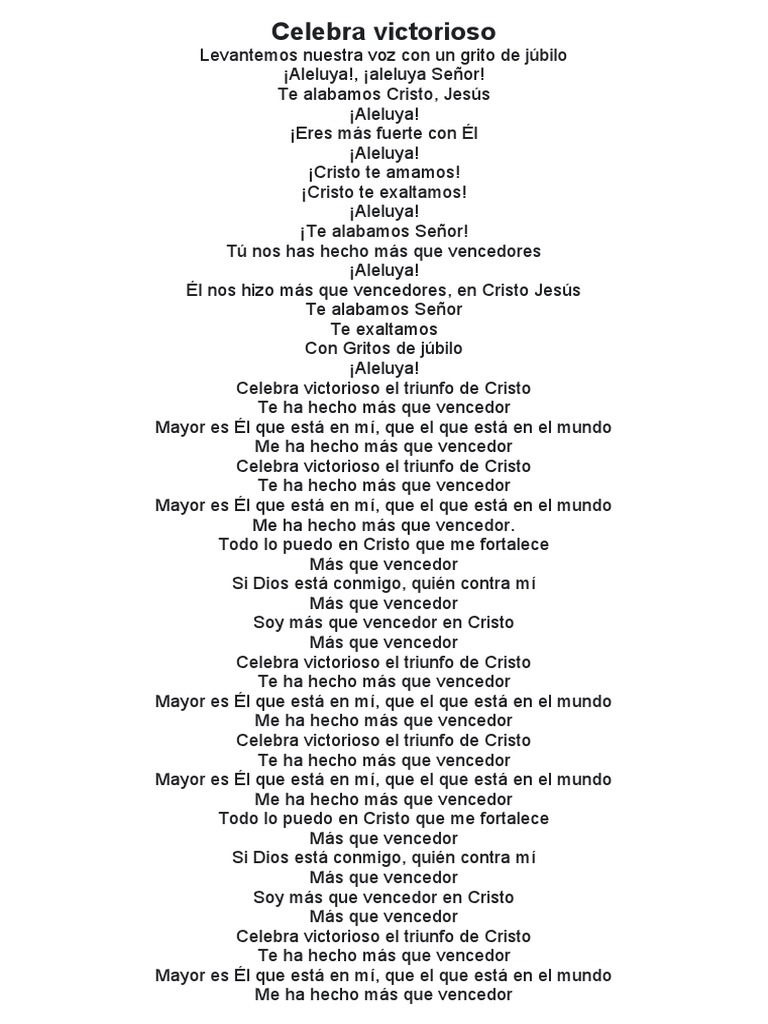 Celebra Victorioso | PDF | Cristo (título) | Contenido bíblico
