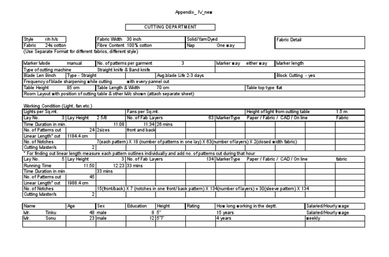 Appendix - IV - XLSX - Google Sheets | PDF