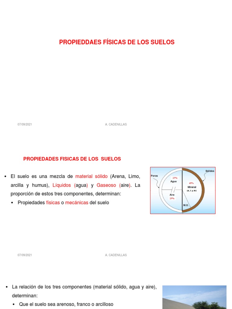 Edafo Agro 08 - Teoría - Textura - 2021 - I | PDF | Suelo | Naturaleza