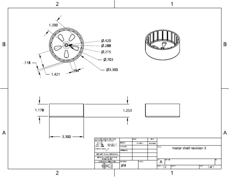Magnet Casing Drawing | PDF