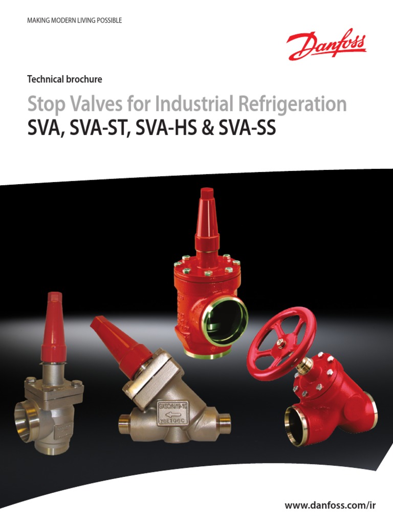 Danfoss SVA Stop Valves Overview | PDF | Pipe (Fluid Conveyance) | Valve