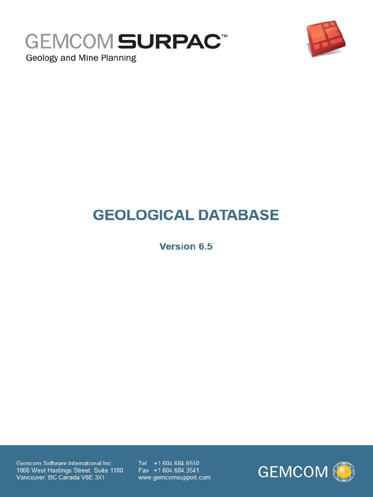 Geological Database | PDF
