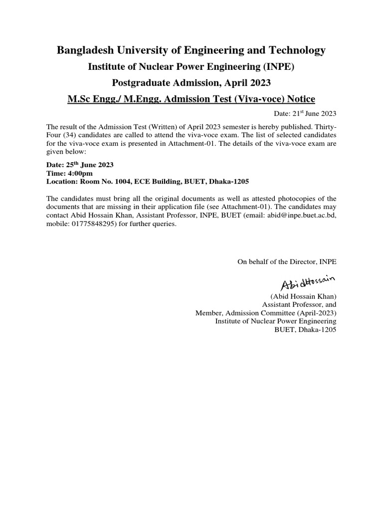 Viva Notice 2023 | PDF | Educational Assessment And Evaluation | Schools