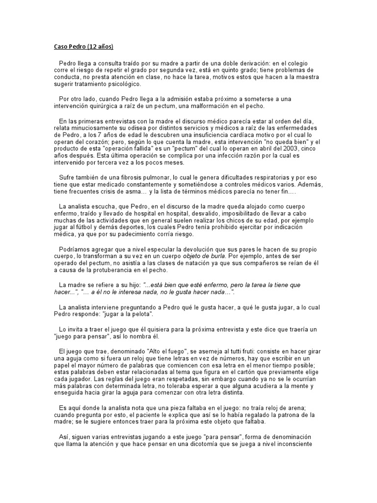 Caso Pedro | PDF