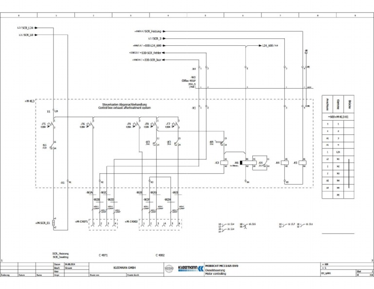 KL3 Panel Schematic MC110 EVO | PDF