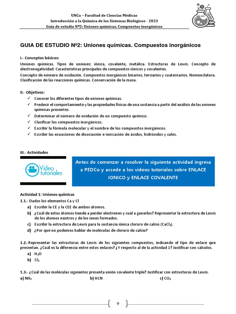 Guia 2 Quimica Pdf