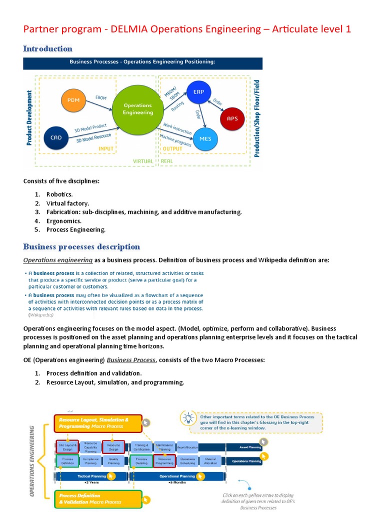 Program - DELMIA - Operations Engineering - Articulate | PDF ...