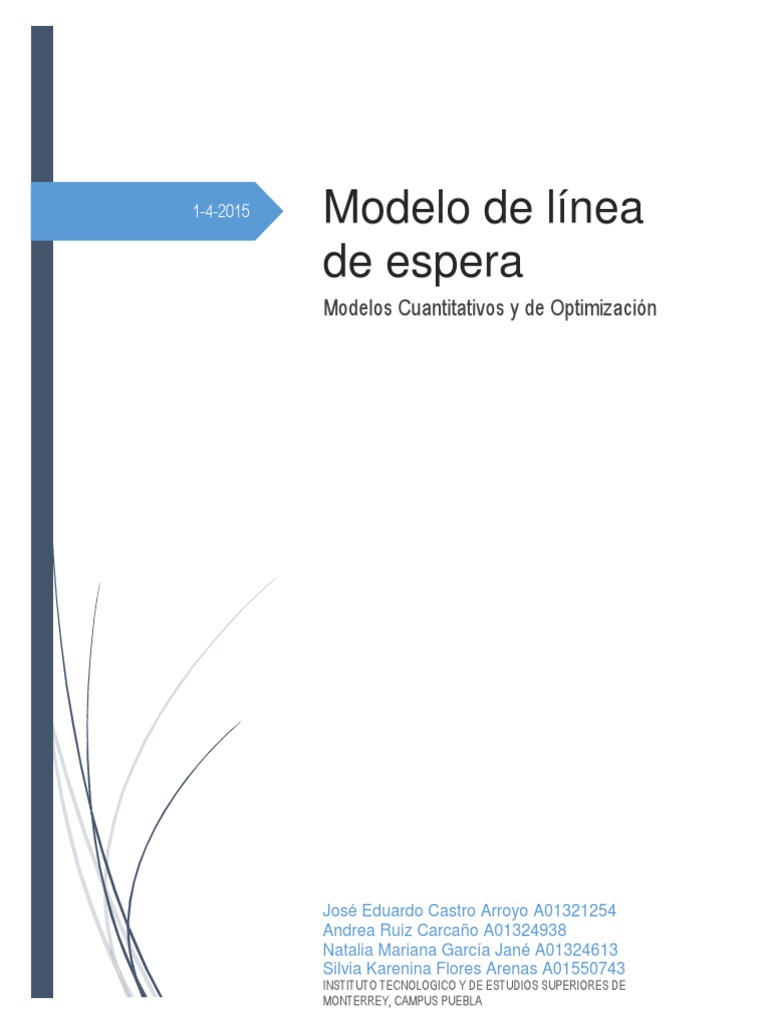 Modelo de Linea de Espera | PDF