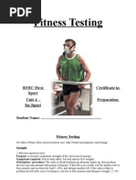 Beep Test Table | PDF