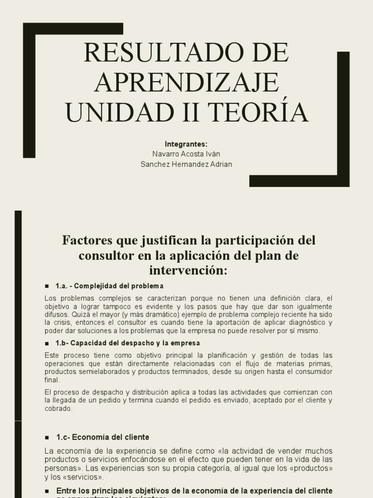Resultado de Aprendizaje Unidad 2 Teoría | PDF Resultado de Aprendizaje Unidad 2 Teoría | PDF