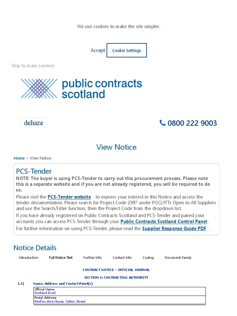 Tender Security Services and Equipment | PDF