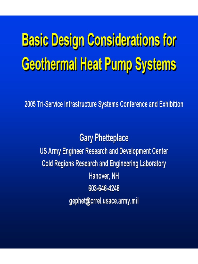 Geothermal Heat Pump Design Essentials | PDF | Heat Pump | Building ...