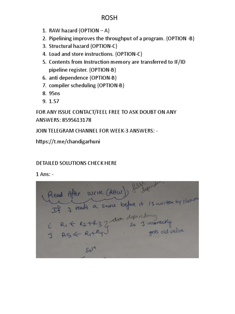 Nptel (Coa) Week-2 Assignment Answers | PDF