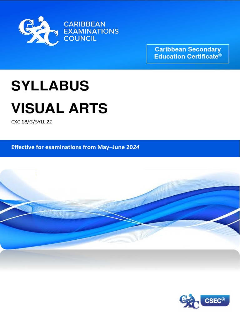 CSEC Visual Arts Syllabus With Specimen Papers | PDF | Art
