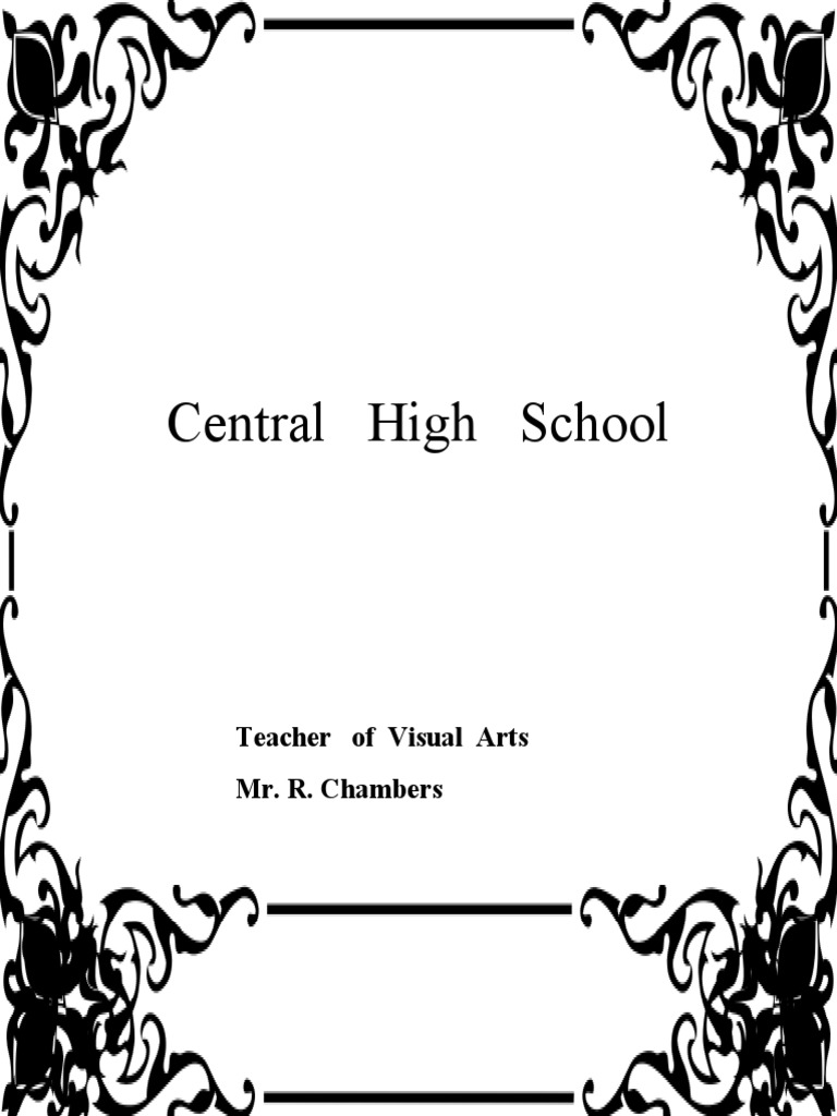 Central High School Print Me - Cover Page For Folder | PDF