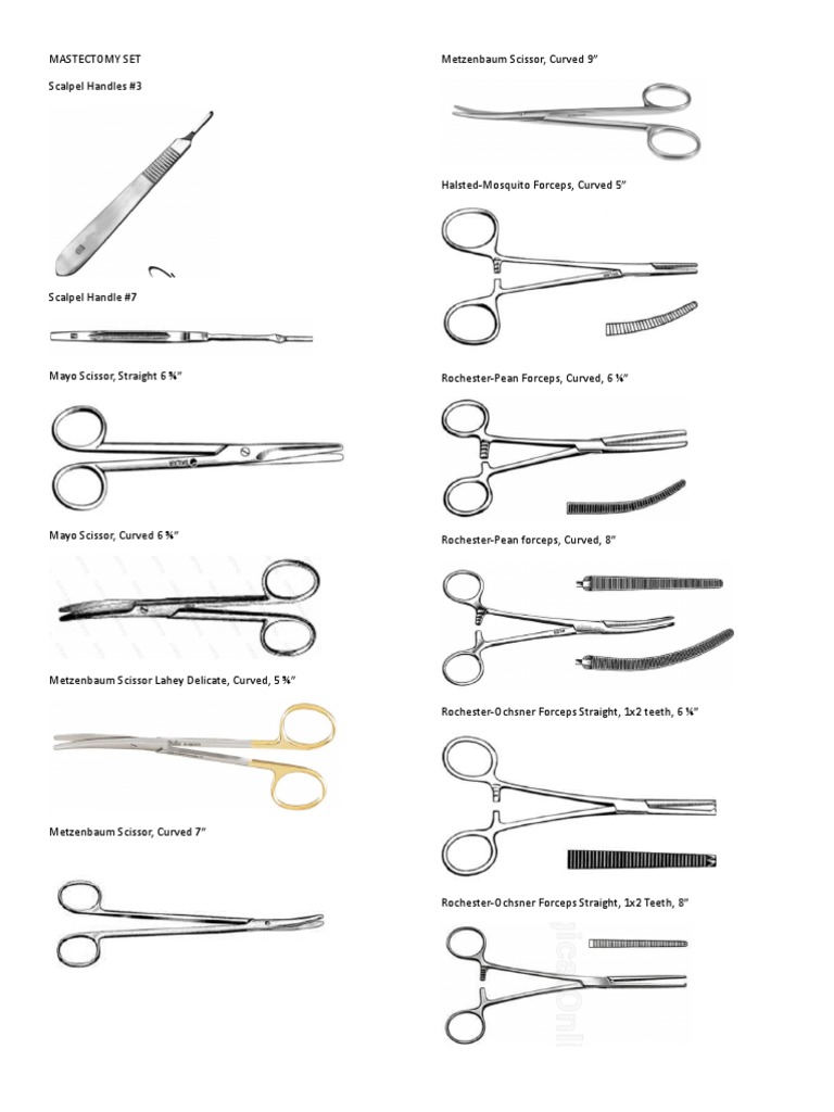 Surgical Instrument SETS | PDF | Surgery | Medical Equipment