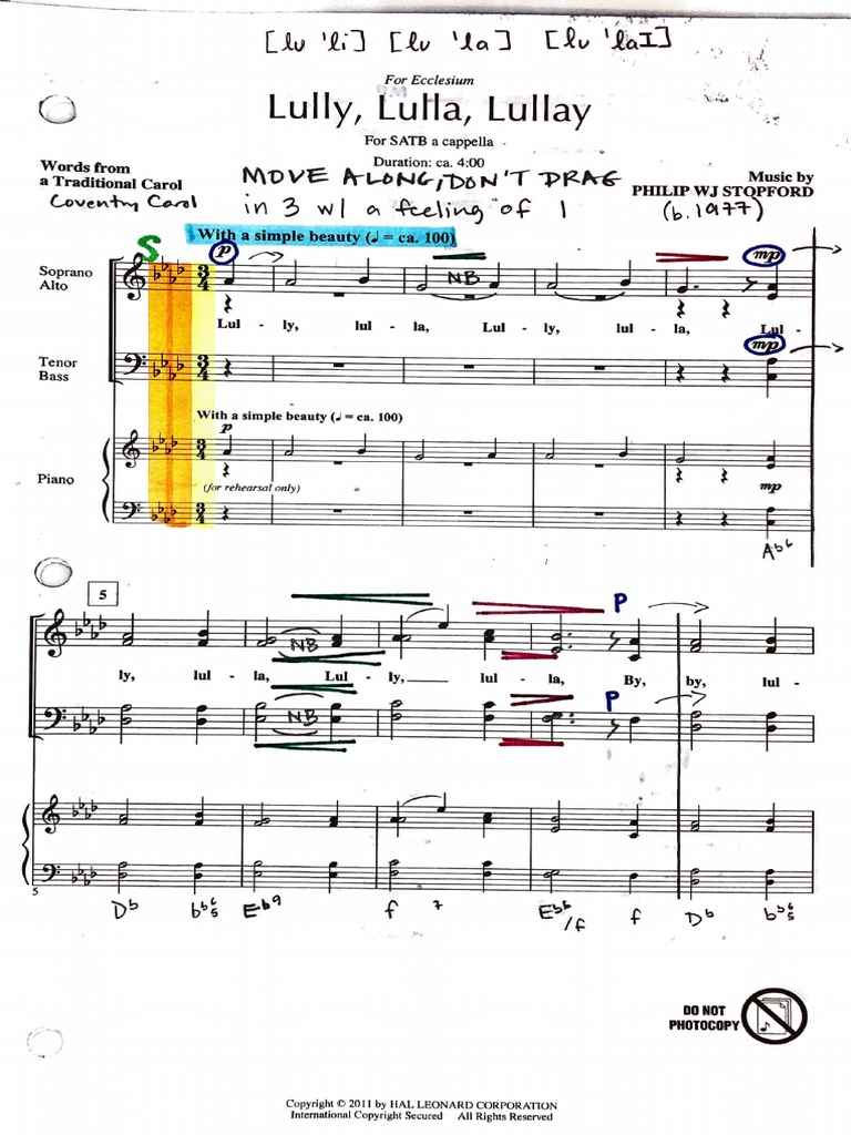 Lully Lulla Lullay | PDF