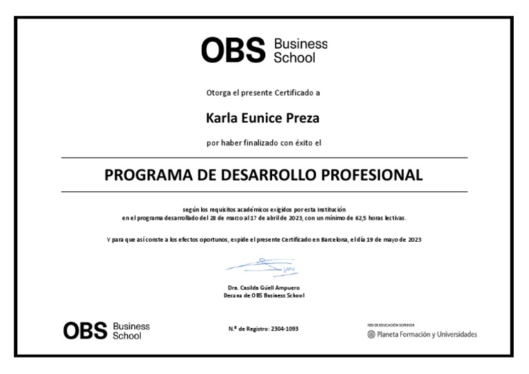 Diploma Obs | PDF