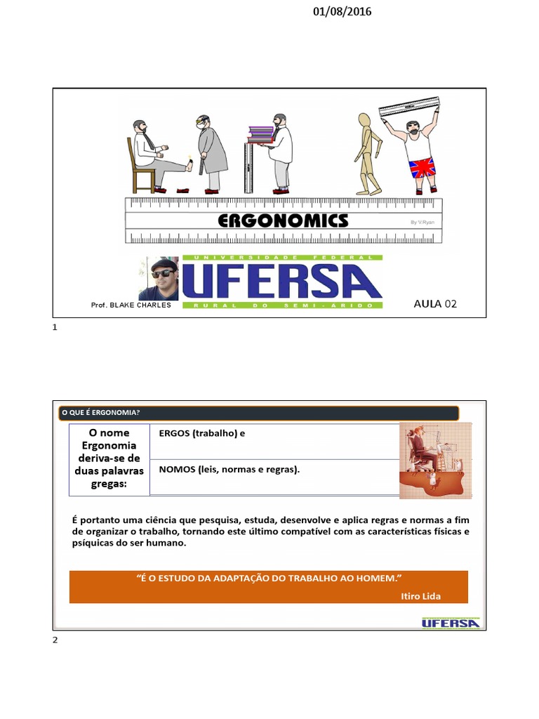 Aula 2 Ergonomia 23.1 | PDF